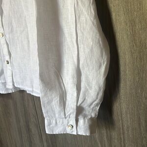 Rachel Zoe | Tops | Rachel Zoe White Linen Shirt | Poshmark